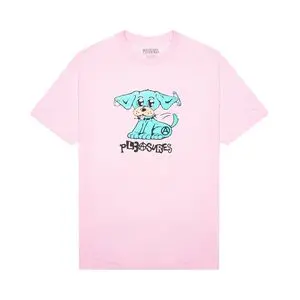 PLEASURES Ruff Tee 'pink'