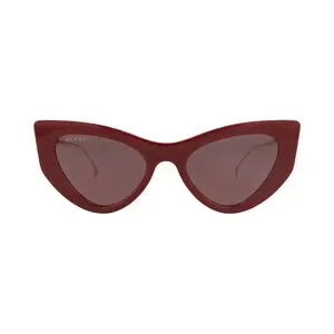 Gucci Cat Eye-frame Injection Sunglasses 'burgundy/gold/violet - Red