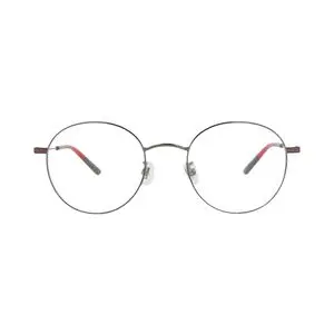 Gucci Round-frame Metal Optical Frames 'ruthenium/transparent - Silver
