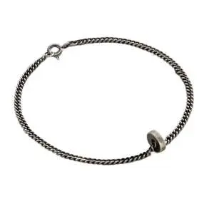 POSH TOTTY DESIGNS Oxidised Sterling Mini Spinning Disc Charm Bracelet - Silver