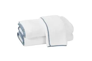 MATOUK Cairo Towel White/sea