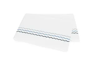 MATOUK Axel Flat Bed Sheet Azure
