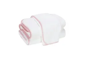 MATOUK Whipstitch Towel - Carnation