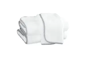 MATOUK Whipstitch Towel Nickel