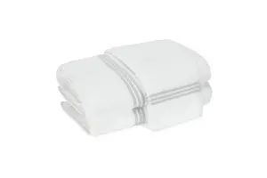 MATOUK Bel Tempo Towel Silver