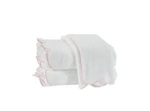 MATOUK Cairo Scallop Towel - Pink
