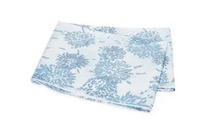 MATOUK Chrysanthemum Flat Bed Sheet - Blue