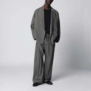 Fear Of God Wool Blend Wide-leg Trousers - Grey