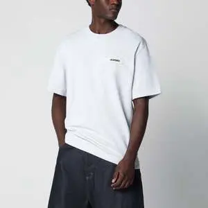 Jacquemus T-shirt With Grosgrain Logo - Grey
