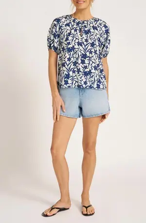 Matty M. Zia Floral Raglan Sleeve Top
