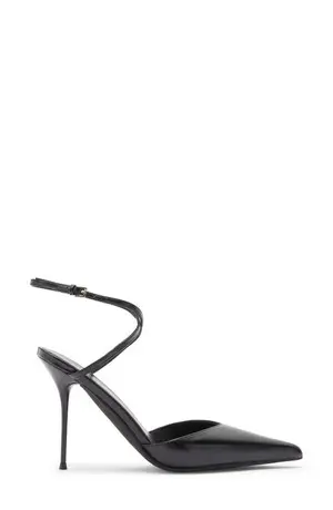 Jeffrey Campbell Bordeaux Ankle Strap Pointed Toe Pump - Black