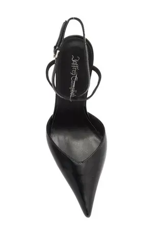Jeffrey Campbell Bordeaux Ankle Strap Pointed Toe Pump - Black