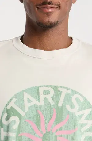 DIET STARTS MONDAY Sol Graphic T-shirt