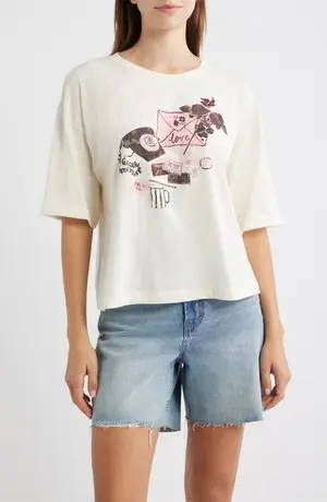 GOLDEN HOUR Love Letter Graphic Tee - Marshmallow