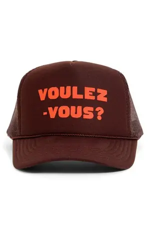 Clare V. Voulez Vous Snapback Trucker Hat