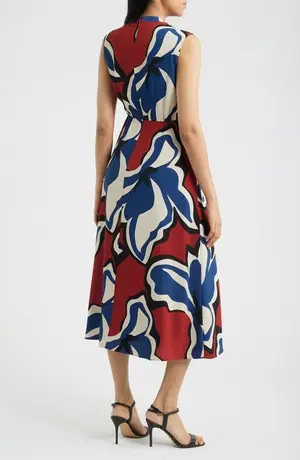 Anne Klein Surplice Wrap Midi Dress
