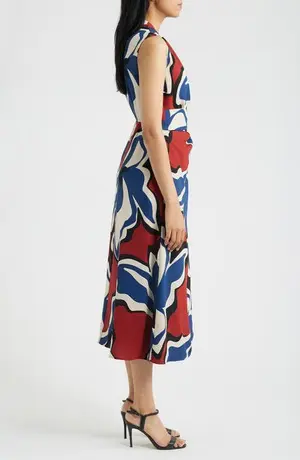 Anne Klein Surplice Wrap Midi Dress