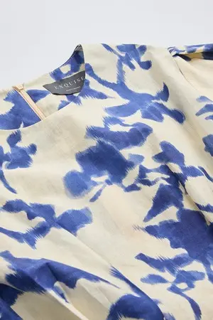 EXQUISE Puff Sleeve Mini Dress