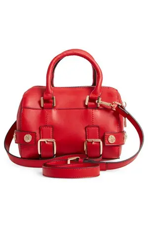 Topshop Bianca Studded Faux Leather Bowler Bag