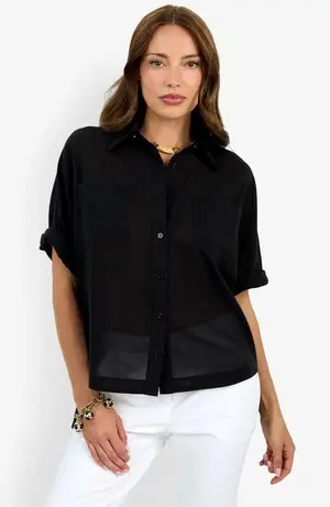 Trina Turk Hawaii Top - Black
