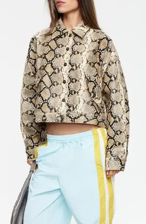 Lioness Angel Faux Snakeskin Jacket