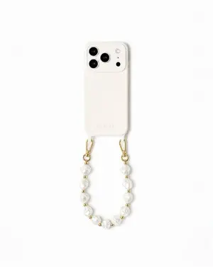 Cordée Cases Lune Baroque Pearl Phone Chain Set - Ivory