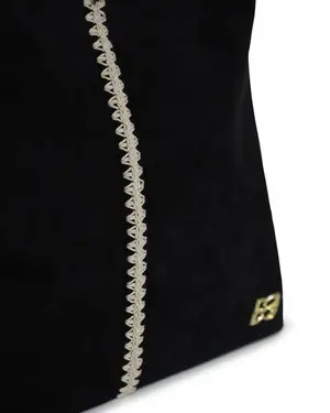 BELLE & BLOOM Back To Friends Suede Shopper - Black