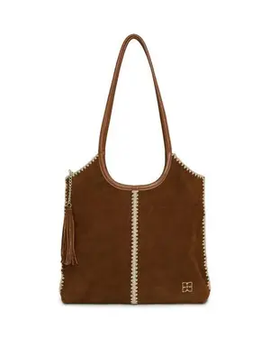 BELLE & BLOOM Back To Friends Suede Shopper - Brown