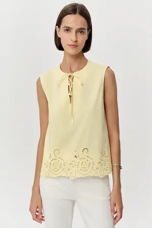 EXQUISE Adrianne Sleeveless Blouse