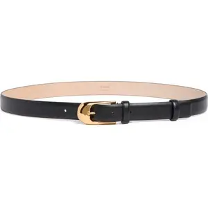 Khaite Dome Buckle Leather Belt