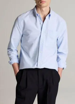 Vince Cotton Oxford Button-down Shirt