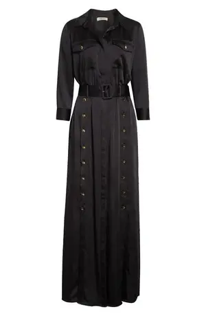 L'Agence Uriah Belted Maxi Shirtdress