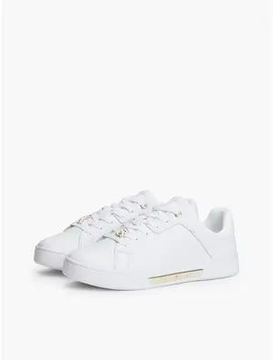 Tommy Hilfiger Metallic Accent Leather Sneaker