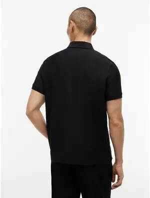 Tommy Hilfiger Regular Fit Quarter-zip Wicking Polo - Black