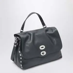 ZANELLATO Postina Medium Grained Leather Bag - Blue