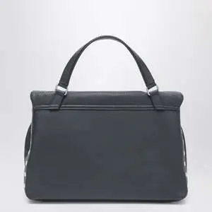 ZANELLATO Postina Medium Grained Leather Bag - Blue
