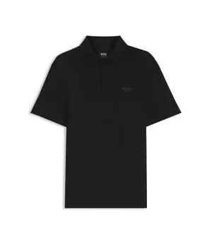 BOSS X Aston Martin Polo Shirt In Mercerized Cotton Jacquard