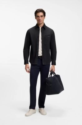 BOSS X Aston Martin Relaxed-fit Overshirt In Stretch Cotton