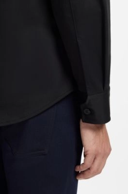 BOSS X Aston Martin Relaxed-fit Overshirt In Stretch Cotton