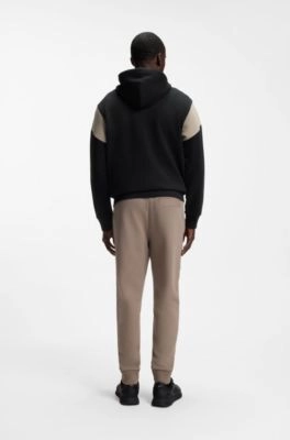 BOSS Regular-fit Zip-up Sweatshirt In Spacer Piqu