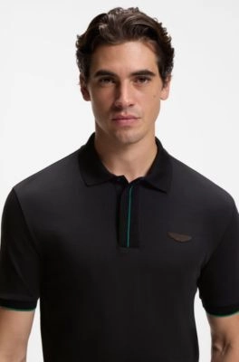 BOSS X Aston Martin Polo Shirt In Mercerized Cotton
