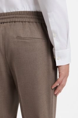 Hugo Melange Stretch Flannel Slim-fit Trousers