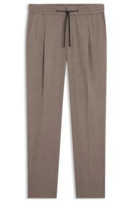 Hugo Melange Stretch Flannel Slim-fit Trousers