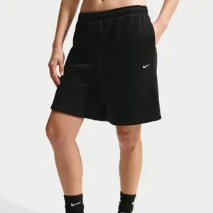 Nike Studio Fleece Oversized High-rise Shorts - Black