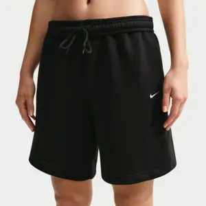 Nike Studio Fleece Oversized High-rise Shorts - Black