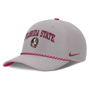 Nike Florida State Primetime Rise Rope College Adjustable Hat - Grey