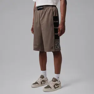 JORDAN Brooklyn Mesh Cat Scratch Shorts - Brown
