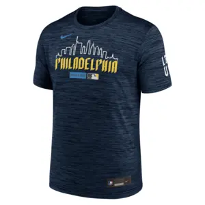Nike Philadelphia Phillies City Connect Velocity Dri-fit Mlb T-shirt - Blue