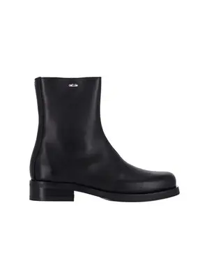Our Legacy Camion" Leather Ankle Boots - Black