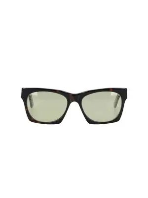 FACE.HIDE Numero 0 Square Sunglasses - Brown